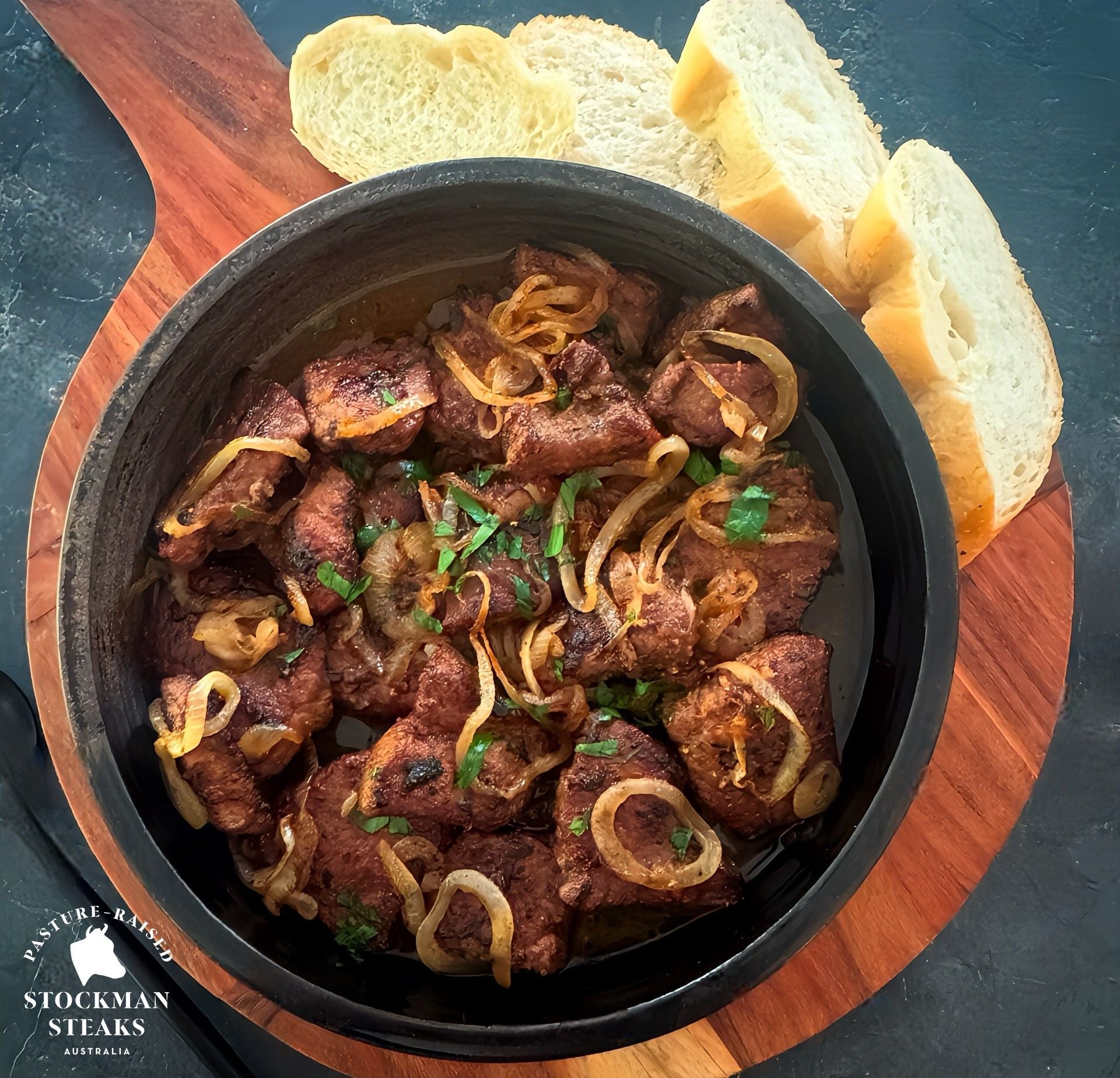 Beef liver with onions (normal recipe) – Stockman Steaks