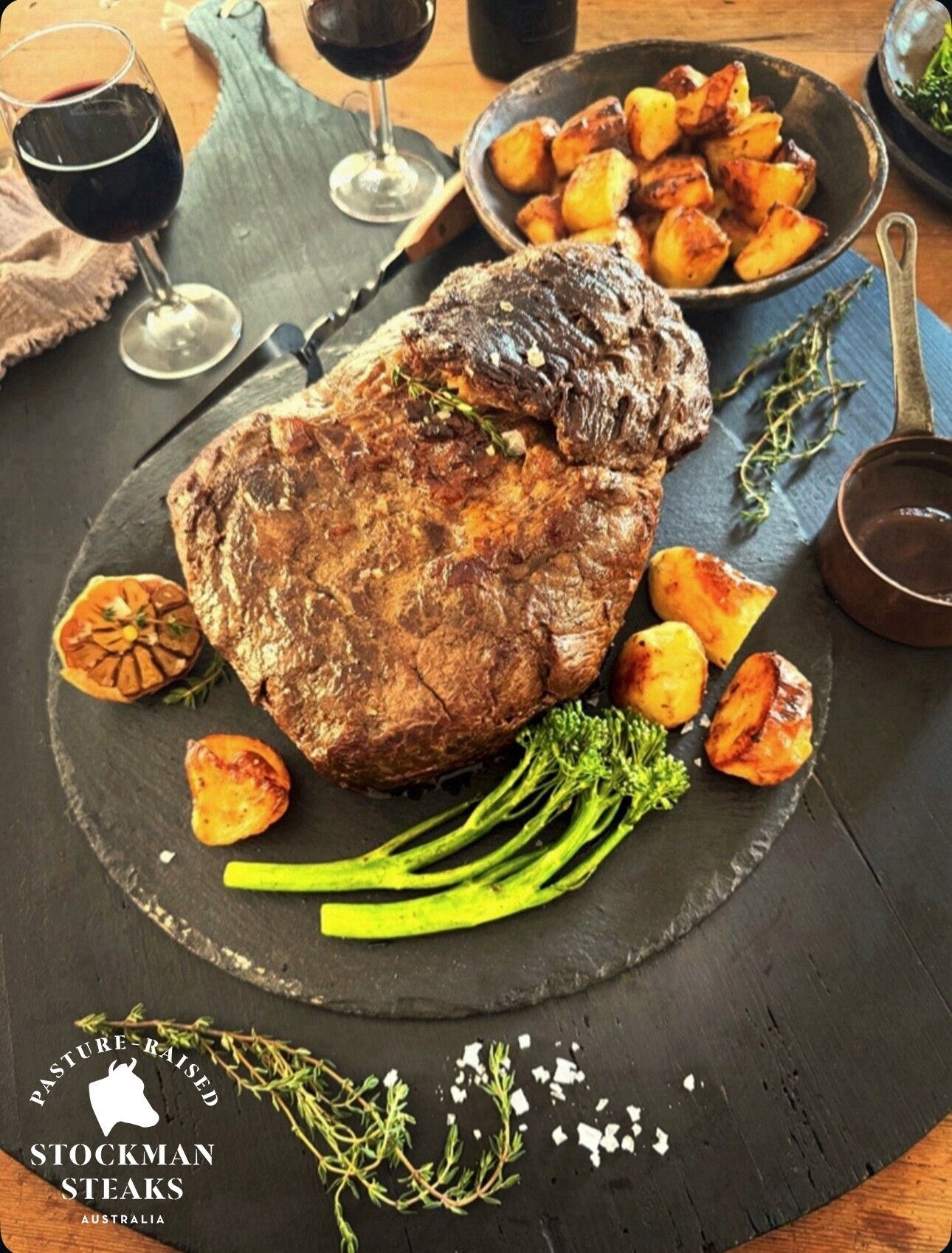 Buy Whole Scotch Fillet / Cube Roll 3kg – Stockman Steaks