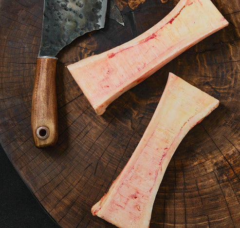 Beef Marrow Bones Canoe Cut 1kg – Stockman Steaks